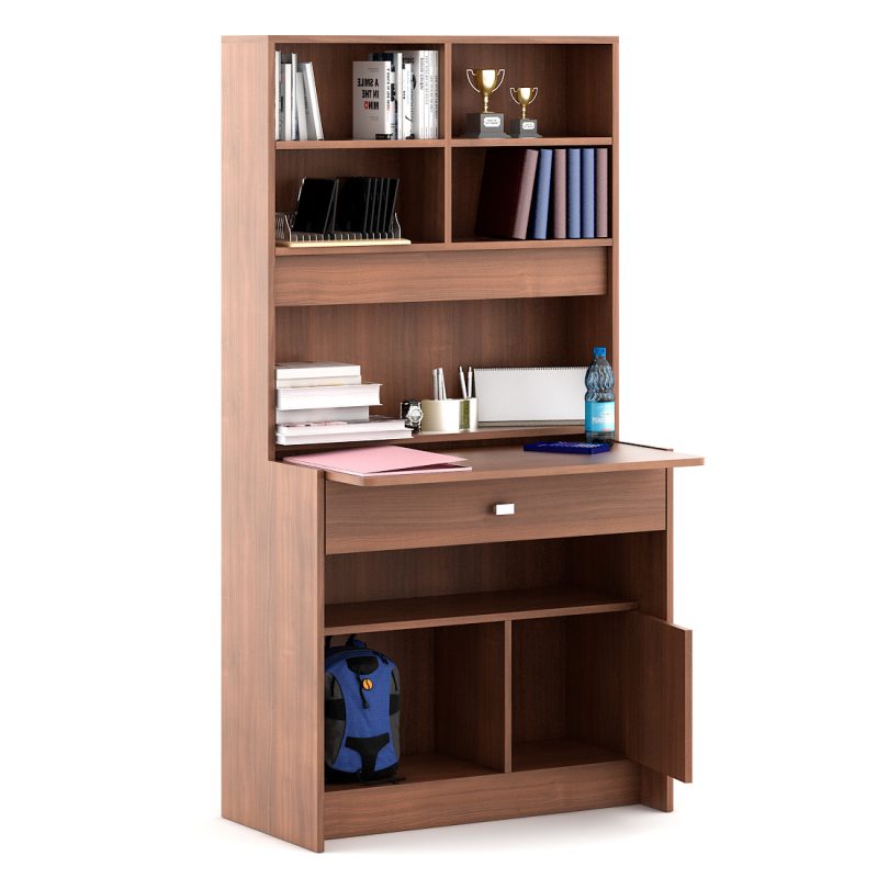 KOSMO STUDY TABLE ACHIEVER WALNUT RIGATO WOODPORE – Furniture Online